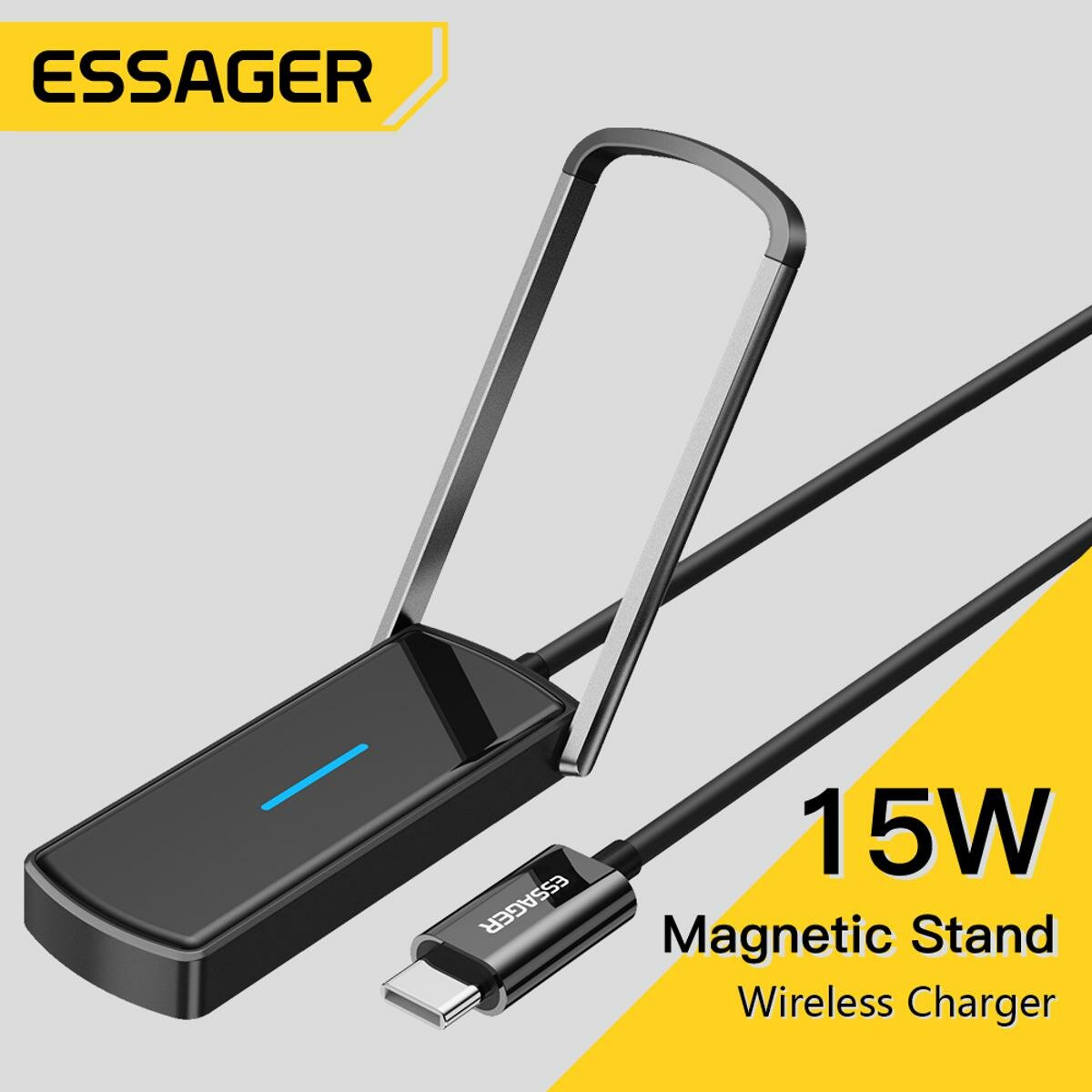 Essager 15W QI беспроводное зарядное устройство для iPhone 14 13 12 Pro Max беспроводная зарядная подставка для Airpods 2 Pro беспроводная быстрая зарядная панель