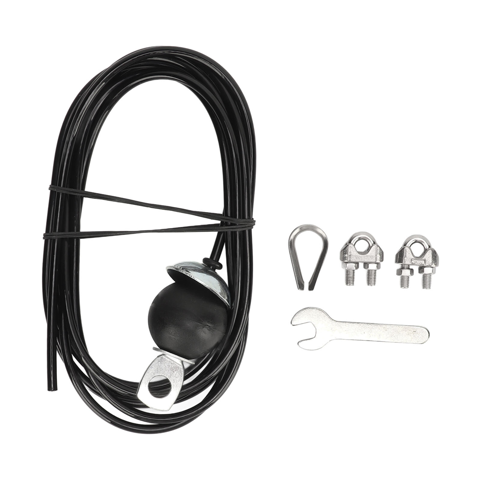 5-миллиметровый стальной трос для шкивов, 8,2 фута, для тренажеров, грузоподъемность 220,5 фунтов, сменный трос для спортзала, прочный и простой в установке