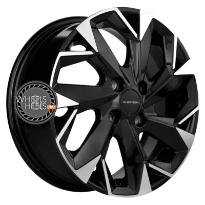Khomen Wheels KHW1508 (Lada Granta) 15x6 4x98 et35 dia58.6 Black-FP