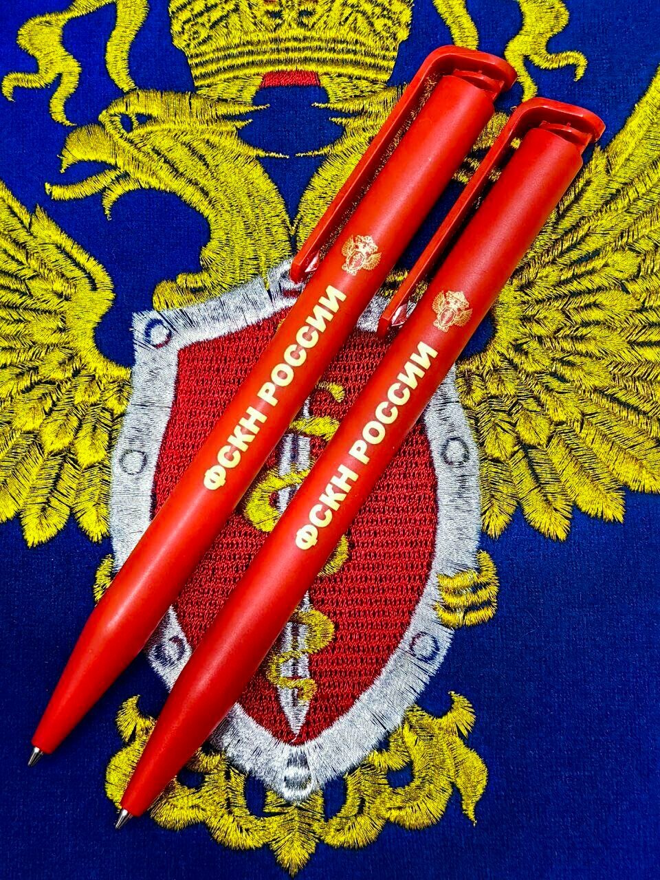 Ручка шариковая фскн России красная 2 штуки