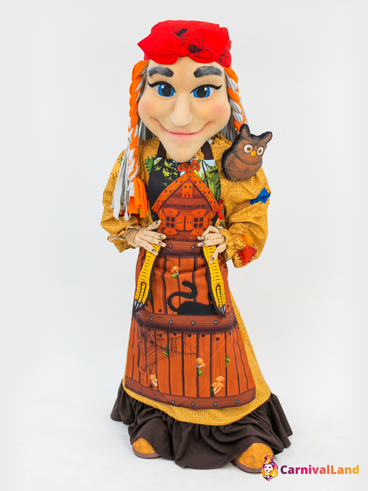 Ростовая кукла CarnivalLand Баба Яга Забавушка р. 44-50, Карнавальны костюм взрослый