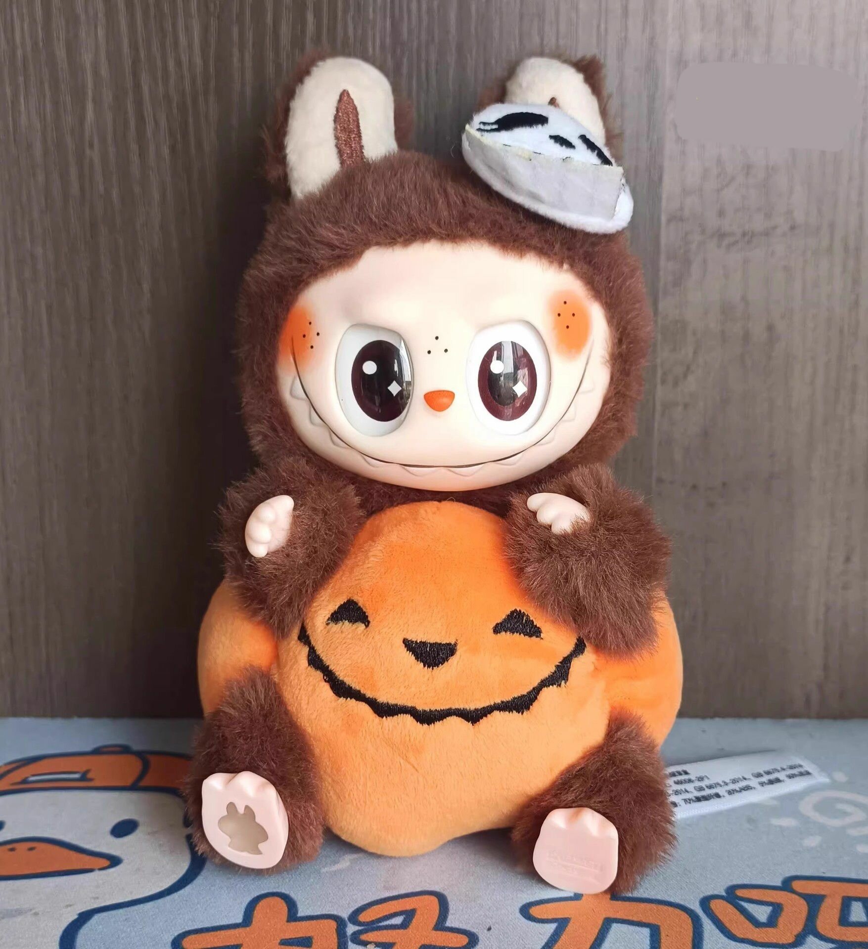Мягкая игрушка брелок лабубу LABUBU Тыква Хэллоуин Halloween