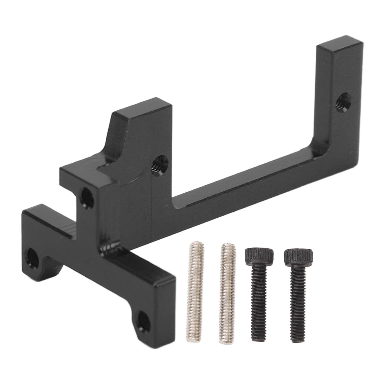 Кронштейн крепления сервопривода RC из алюминиевого сплава, стильное монтажное основание для трансмиссии RC, подходит для грузовика-тягача Tamiya масштаба 1/14, черный цвет.