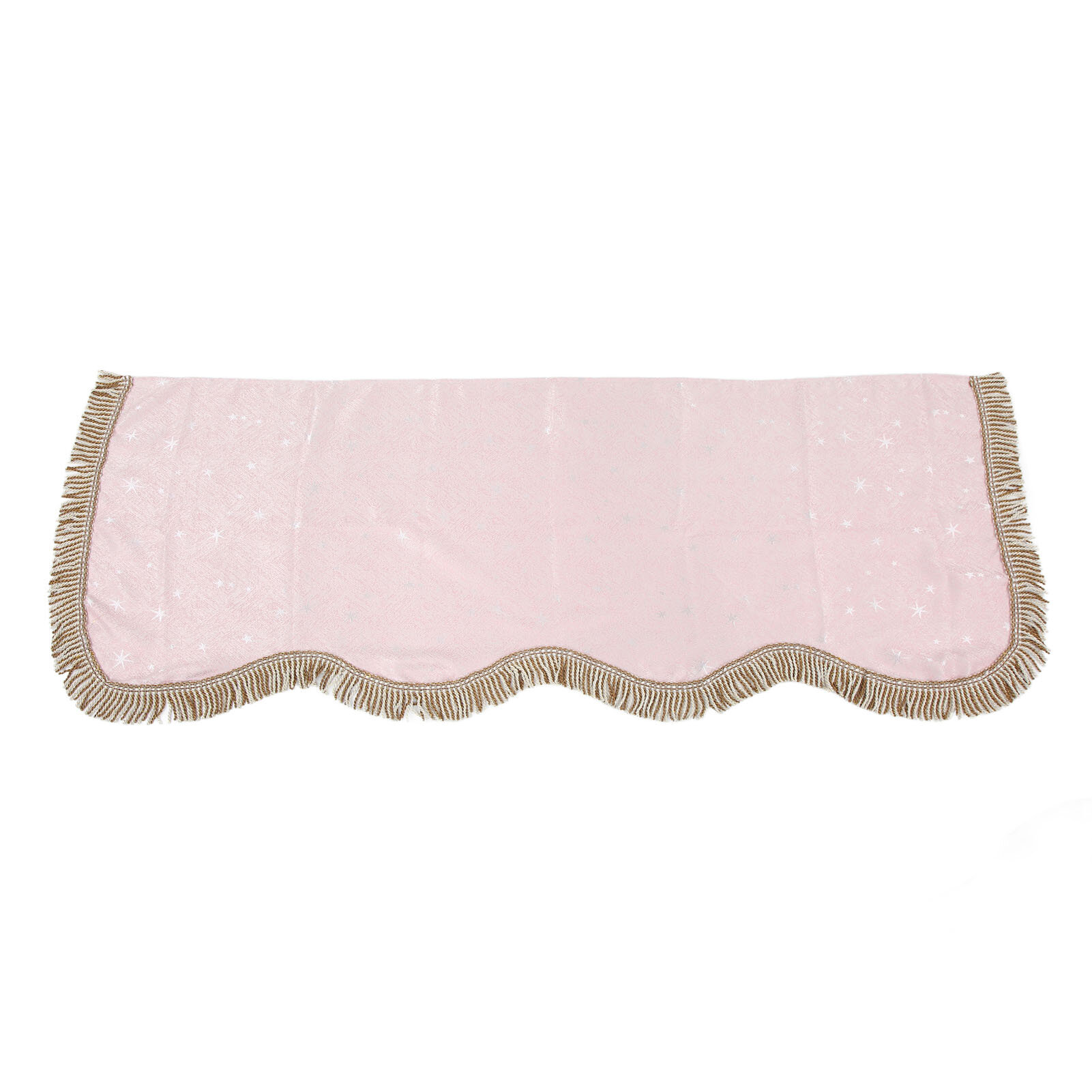 Защитный чехол для 88-клавишного пианино из золотистого бархата с кисточками, розовый.