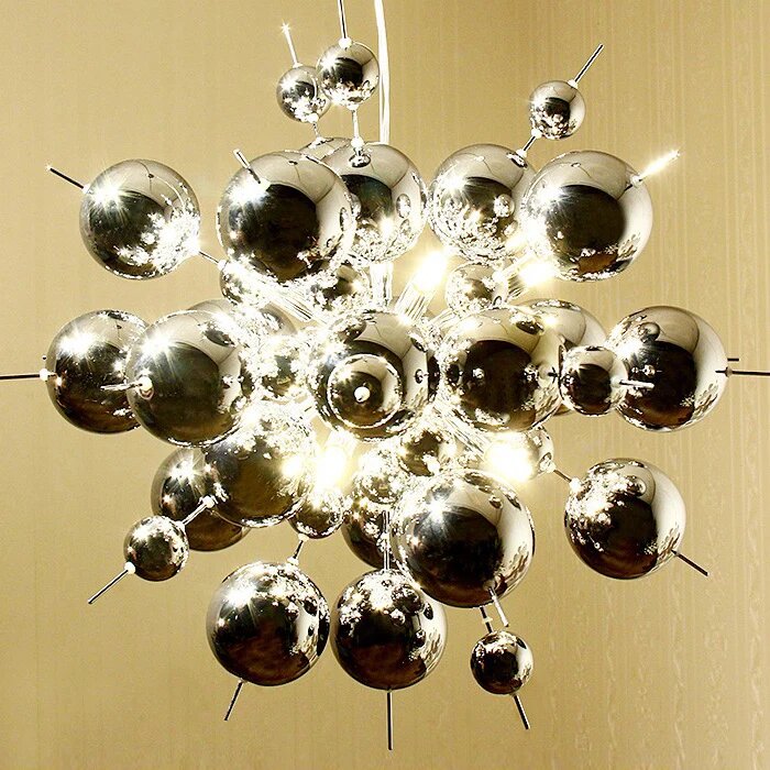 HANDFUII скандинавская люстра с одуванчиком G9 110-240 В Natural Light, Silver ashtray glass