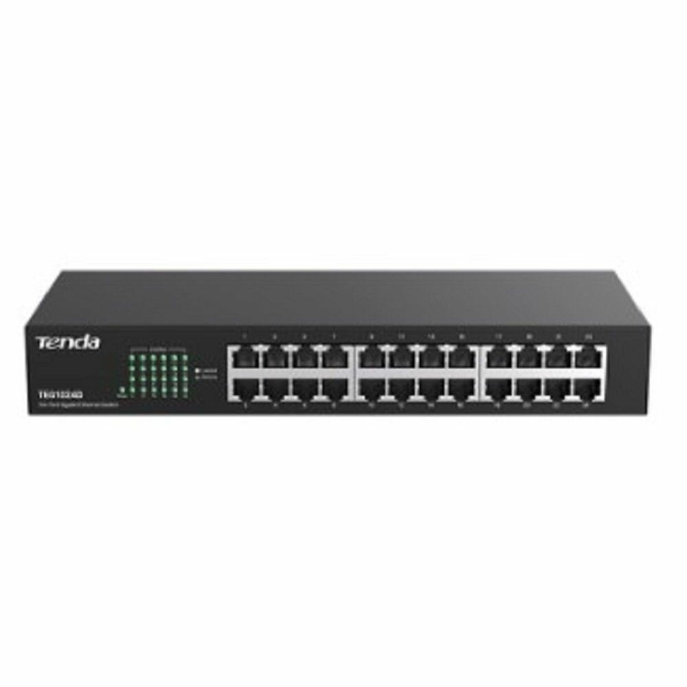 Tenda Сетевое оборудование TEG1024D Коммутатор настольный 24 - Ports 10 100 1000 Base - T Gigabit Switch