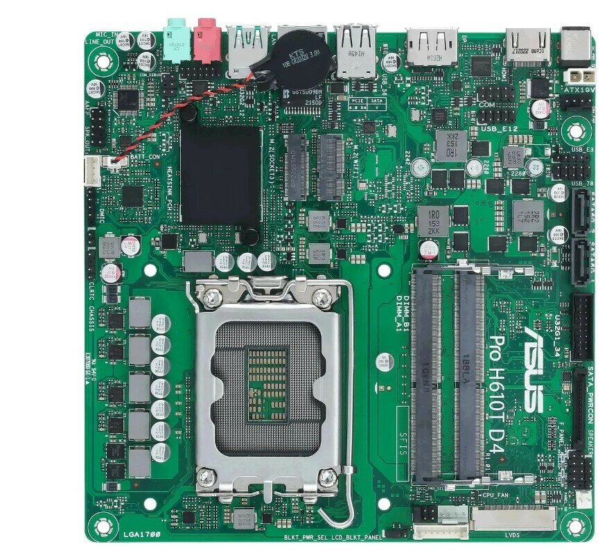 Материнская плата Asus Pro H610T D4-CSM