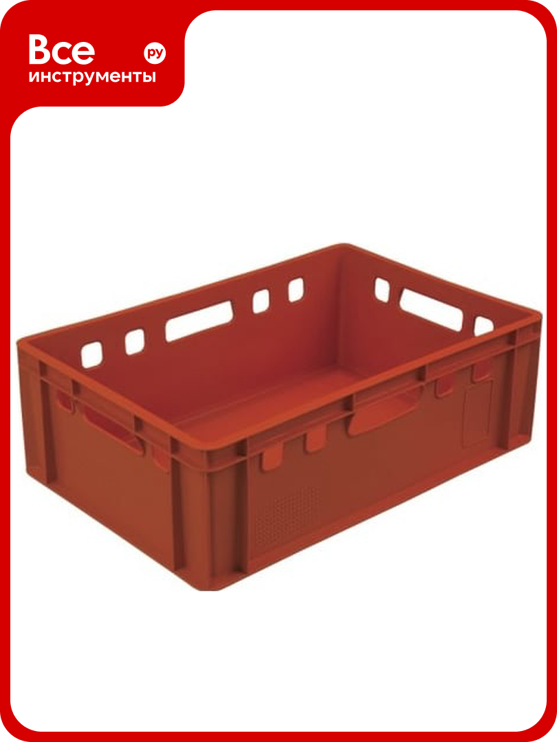 Ящик для мяса Дигрус Е2x200 мм, сплошной, красный Я-М60.40.20-СК/Д 600x400, для мяса дигрус е2