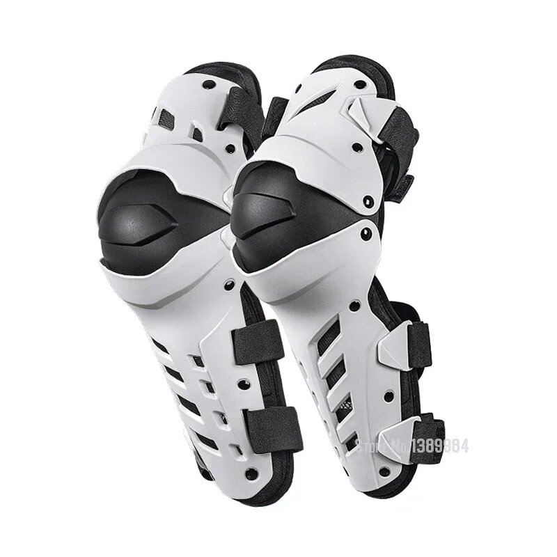 PRO-BIKER, 3 цвета, 2023, мотоциклетные наколенники, ползунки для коленей, защитное снаряжение для коленей, комплект защитных ограждений, Белый