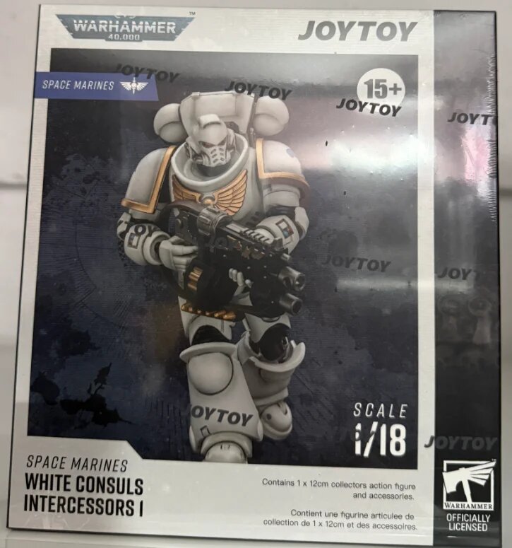 JOY TOY Warhammer 40K Фигурка Космическая морская пехота White Consuls Intercessors