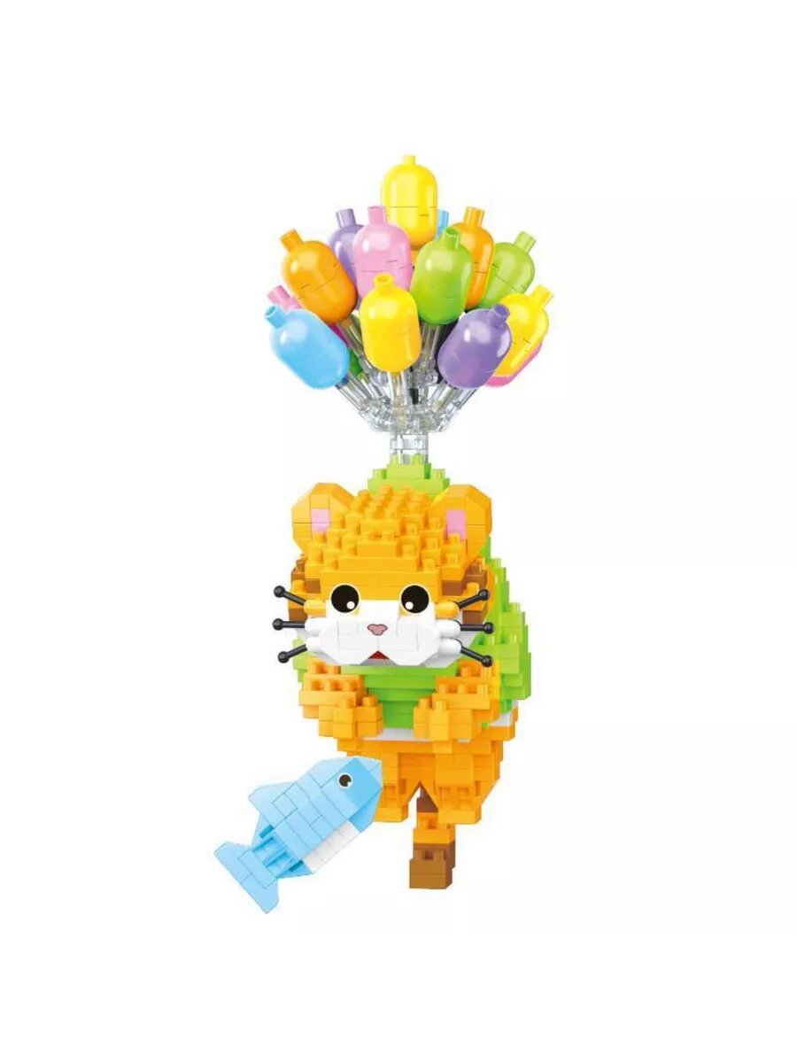 Конструктор Balody 3D Котик с шариками BA16349, 479 деталей, 6+