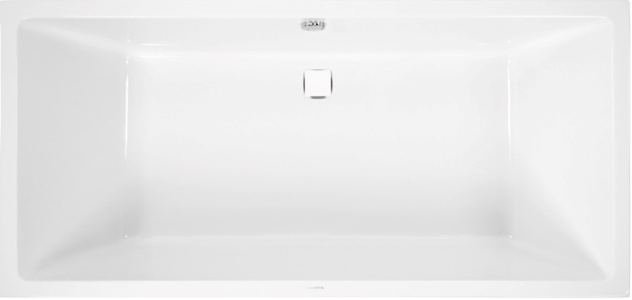 Акриловая ванна Vagnerplast Cavallo 190x90 см, пристенная, ультрабелая, с каркасом