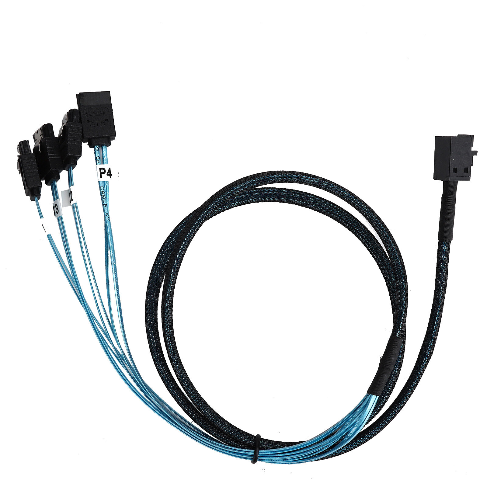 Мини SAS HD 12 ГБ/с SFF8643 — 4SATA, адаптер LSI, кабель 1 м, плетёная медь