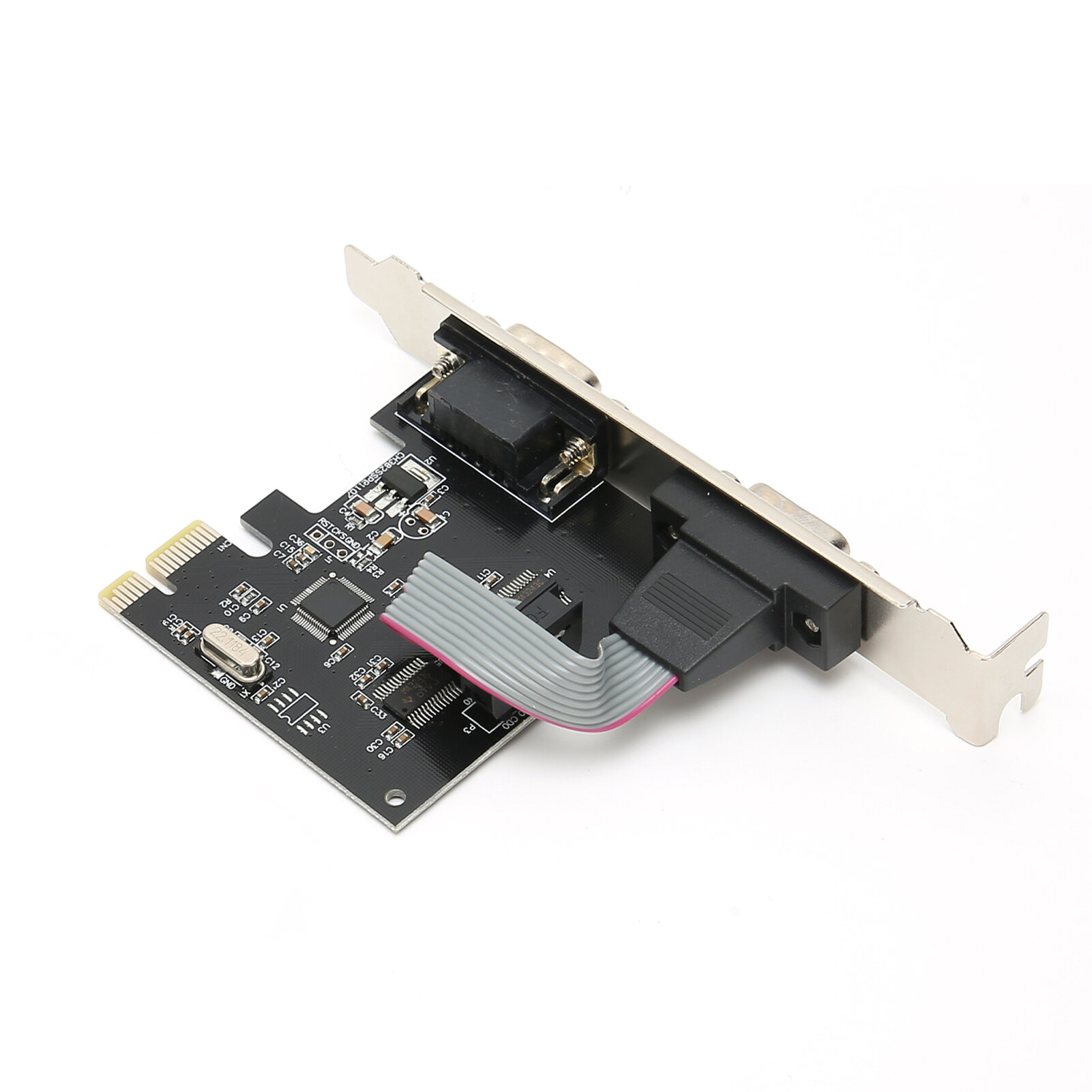 Карта расширения PCIe на 2 последовательных порта адаптер контроллер для настольных ПК Windows Linux OS X
