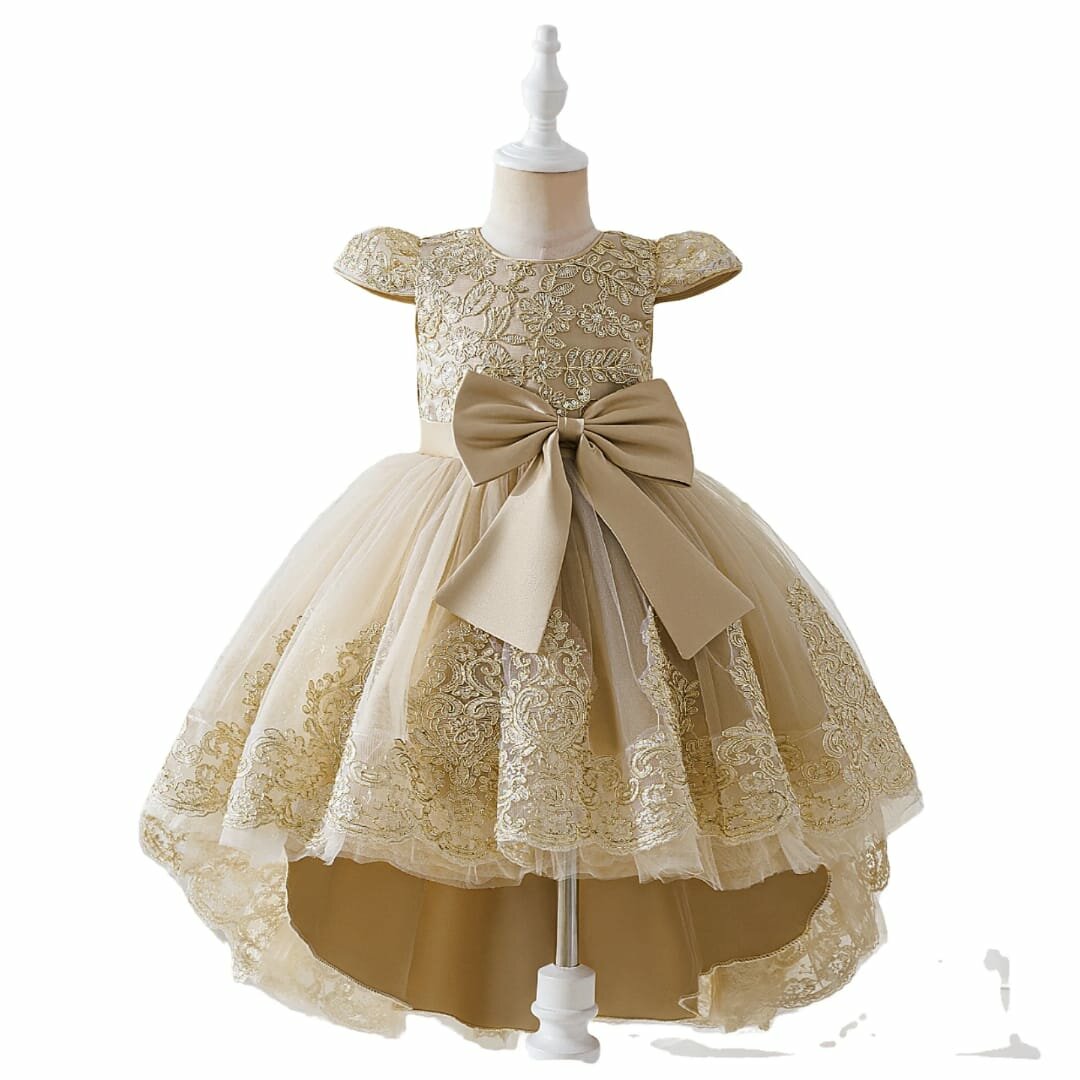 Платье Базовая коллекция, нарядное, праздничное платье со шлейфом