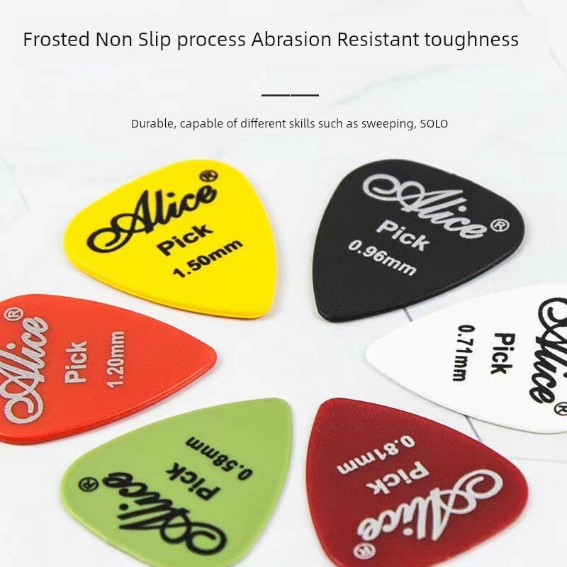 Оригинальные медиаторы 0.58/0.71/0.81/0.96/1.2/1.5 для гитары, укулеле и бас-гитары. Матовый 0.96 мм - 6 шт.