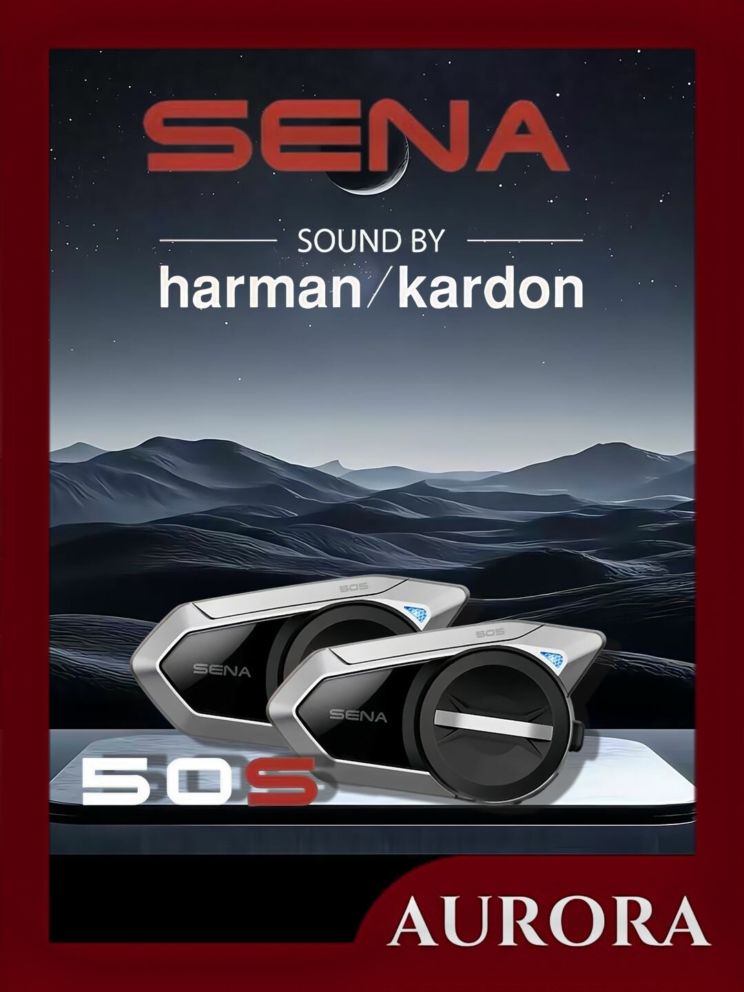 Мотогарнитура для шлема Bluetooth Sena 50S Harman/Kardon,2 шт