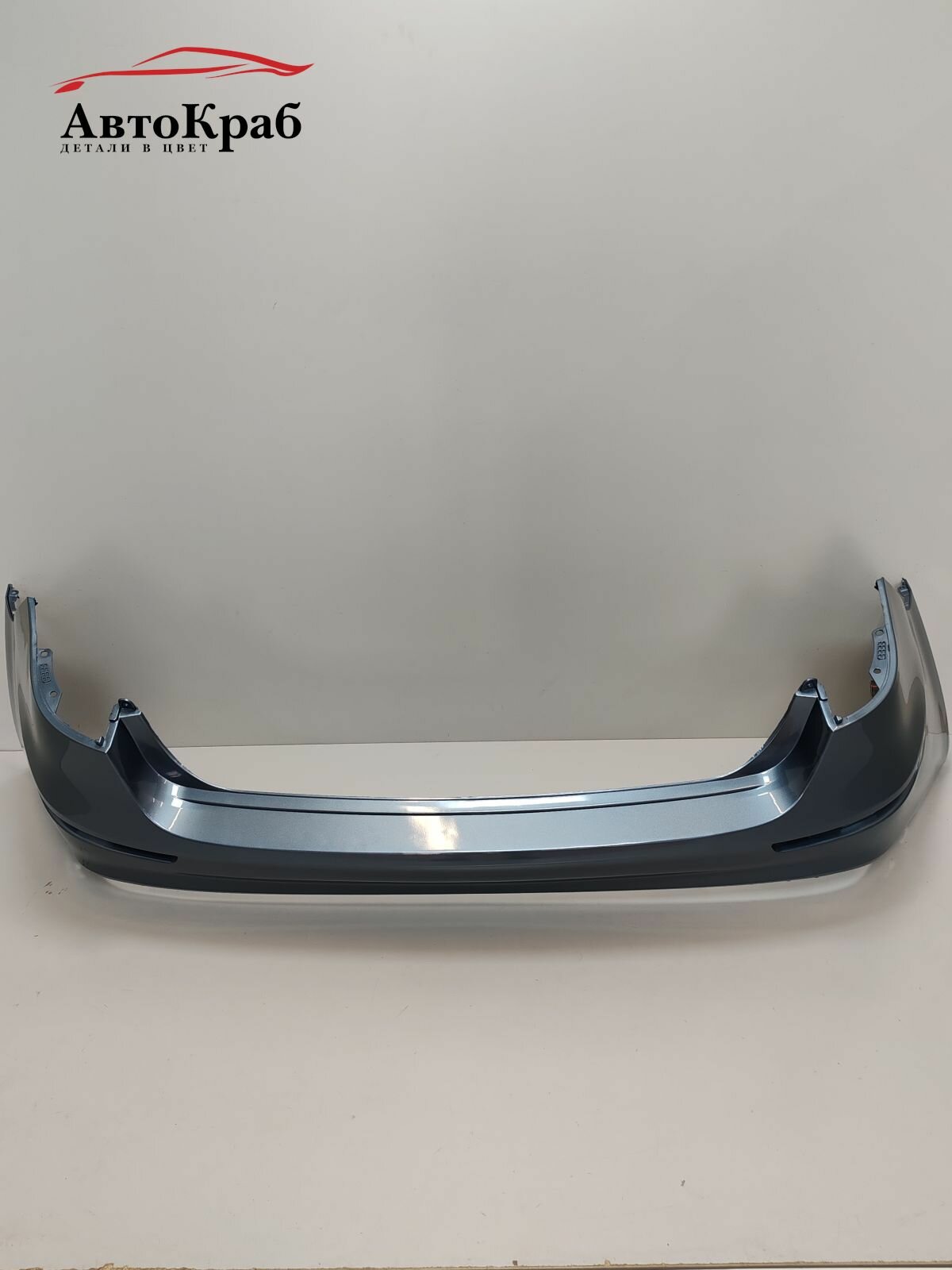 Бампер задний в цвет для Киа Рио 3 рестайлинг 2015 - 2017 г. BR7 - светло голубой