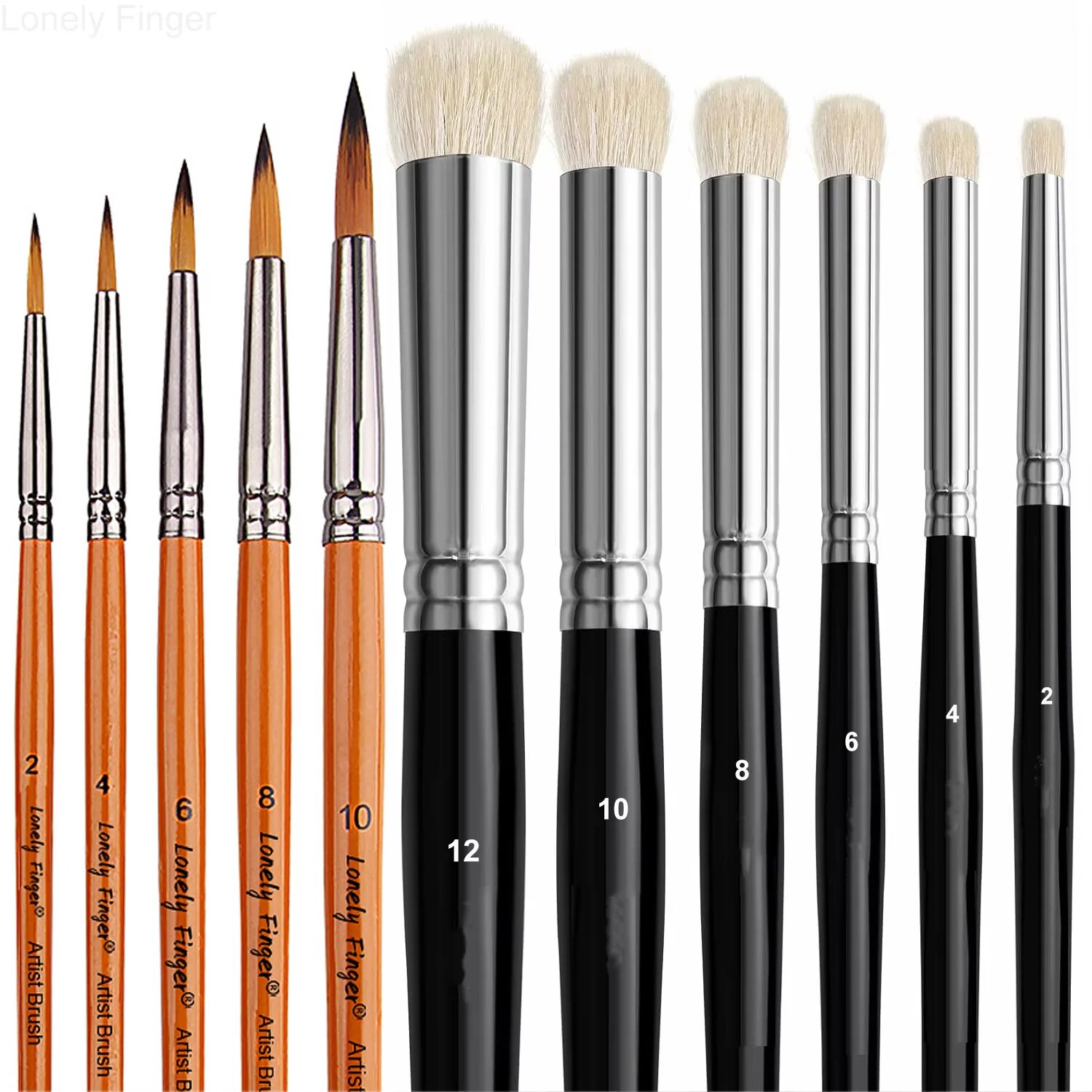 Набор кистей Lonely Finger Dry Brush, 11 шт. 11pcs Set B