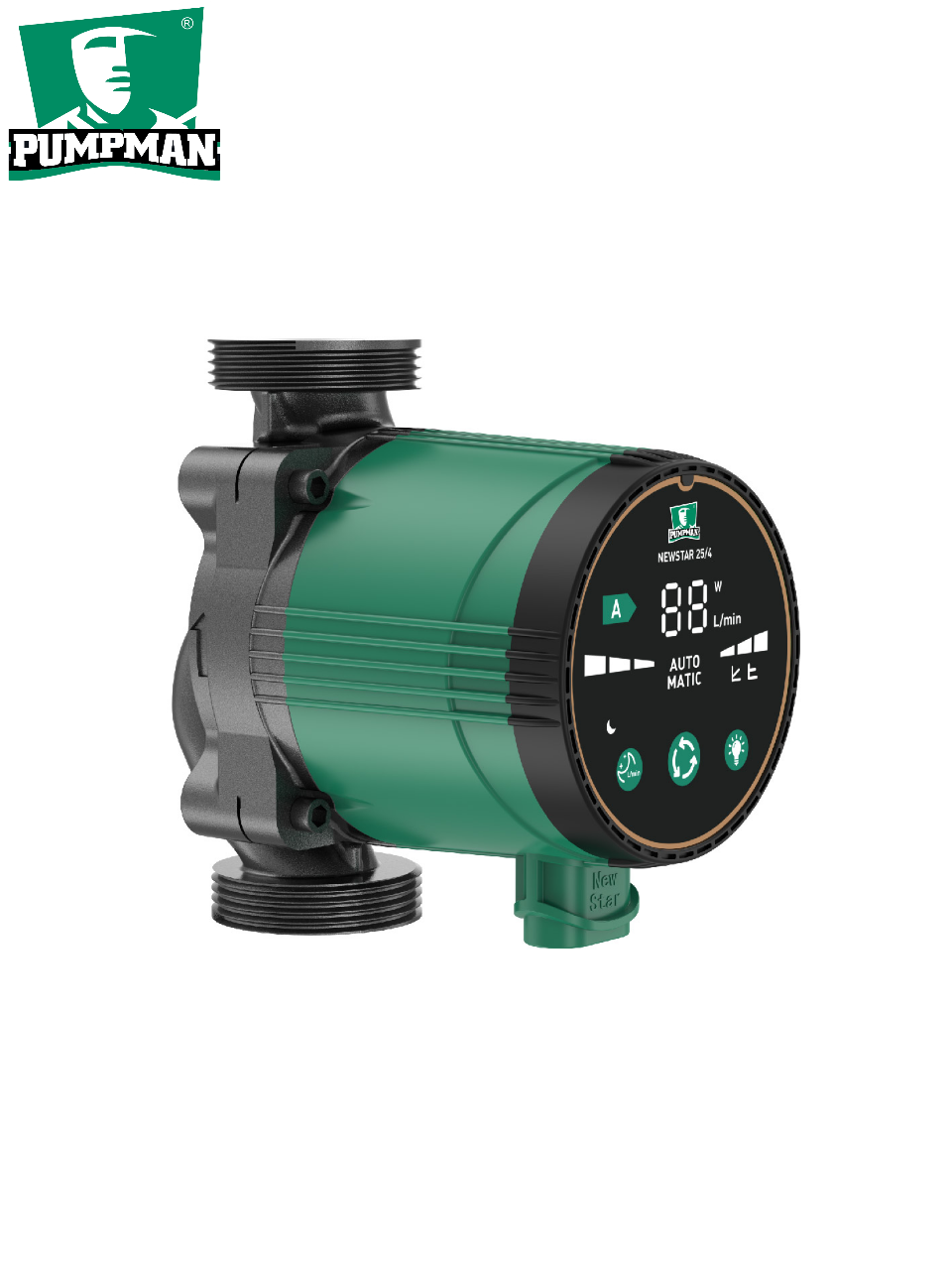 Циркуляционный насос Pumpman NEWSTAR25/6-130 с частотным управлением