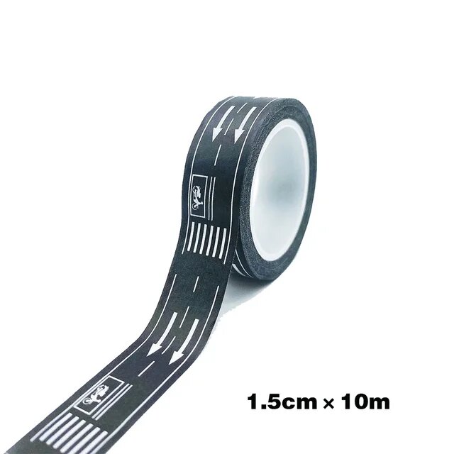 Креативная самодельная бумажная лента для дорог, железных дорог и поездов длиной 5 м/10 м, съемная трасса для гоночных автомобилей, украшение для дня рождения, подарочная игрушка