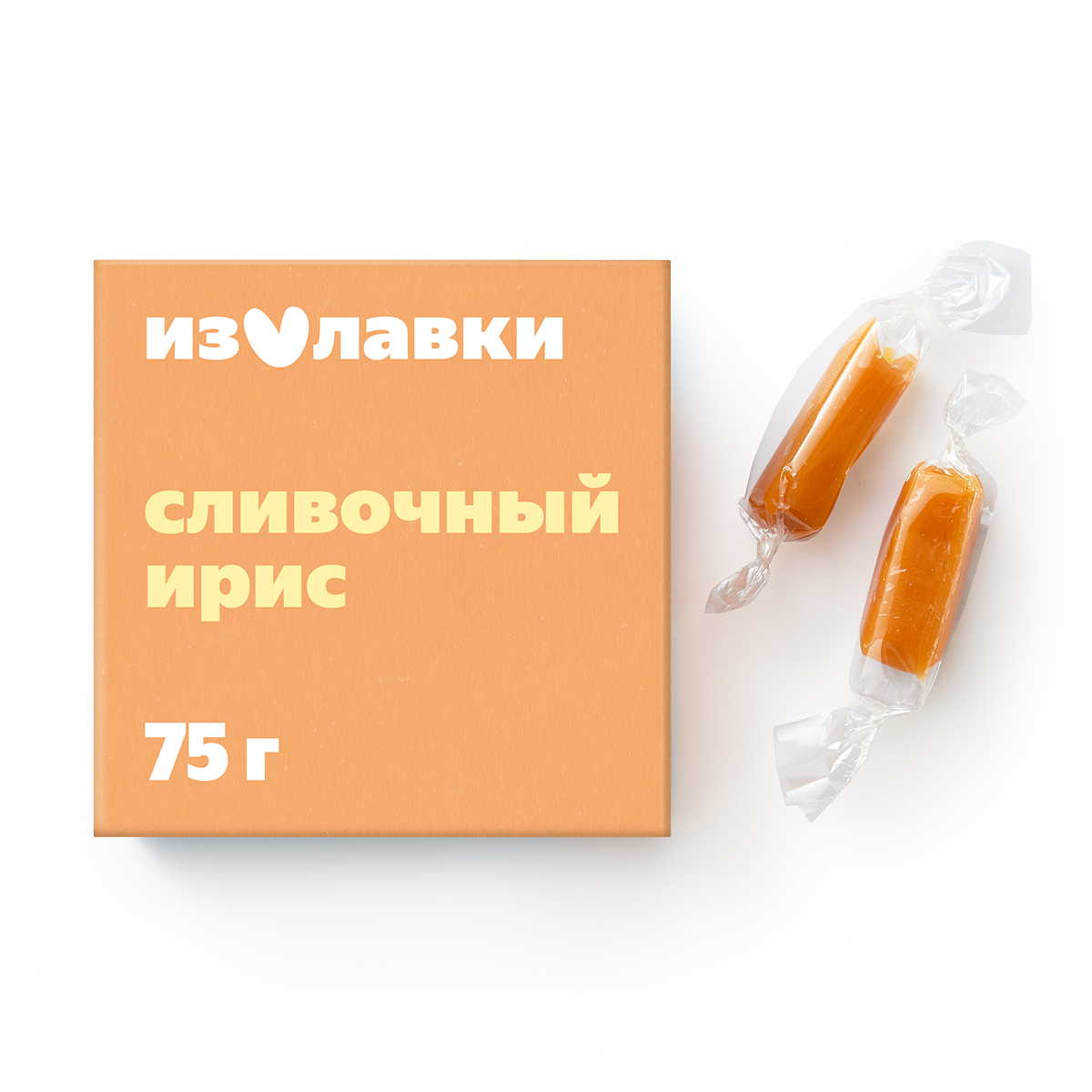 Ирис сливочный "Из Лавки" кремовый из 33% натуральных сливок, 75 г