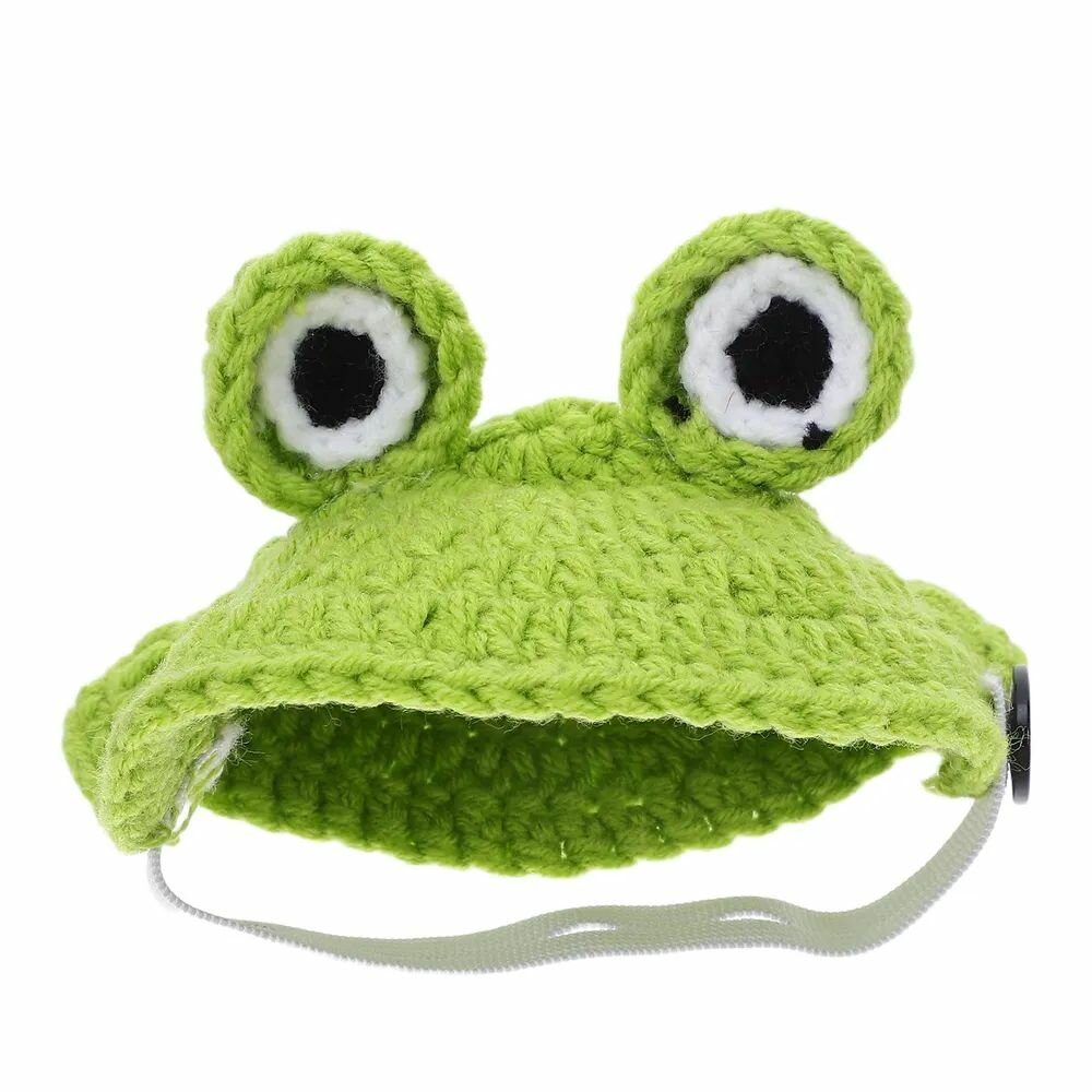 Теплый шерстяной свитер для черепахи с эластичной лямкой и лягушачьим узором для зимних праздников и прогулок