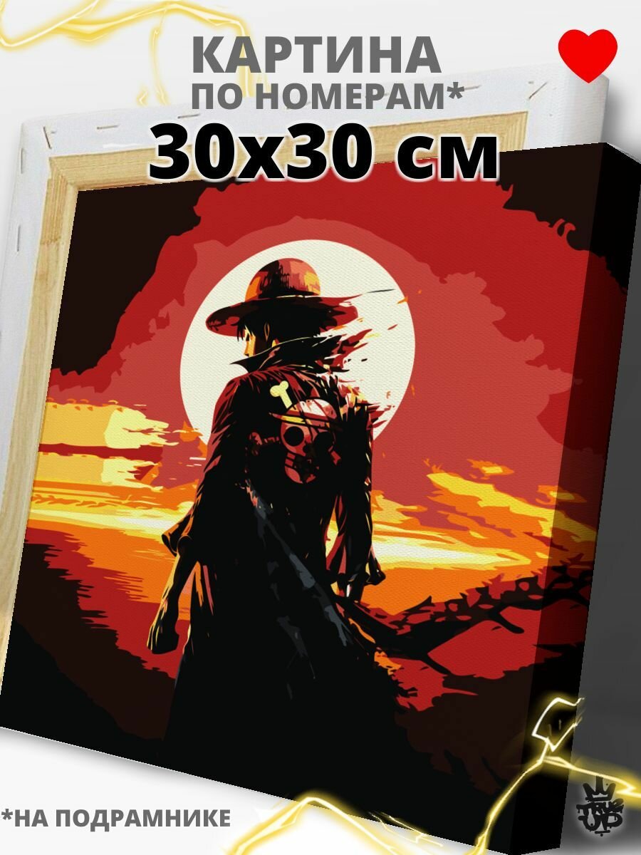 ONE PIECE картина по номерам на холсте