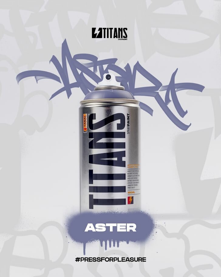 Аэрозольная краска для граффити и дизайна TITANS 21 Aster 300мл.