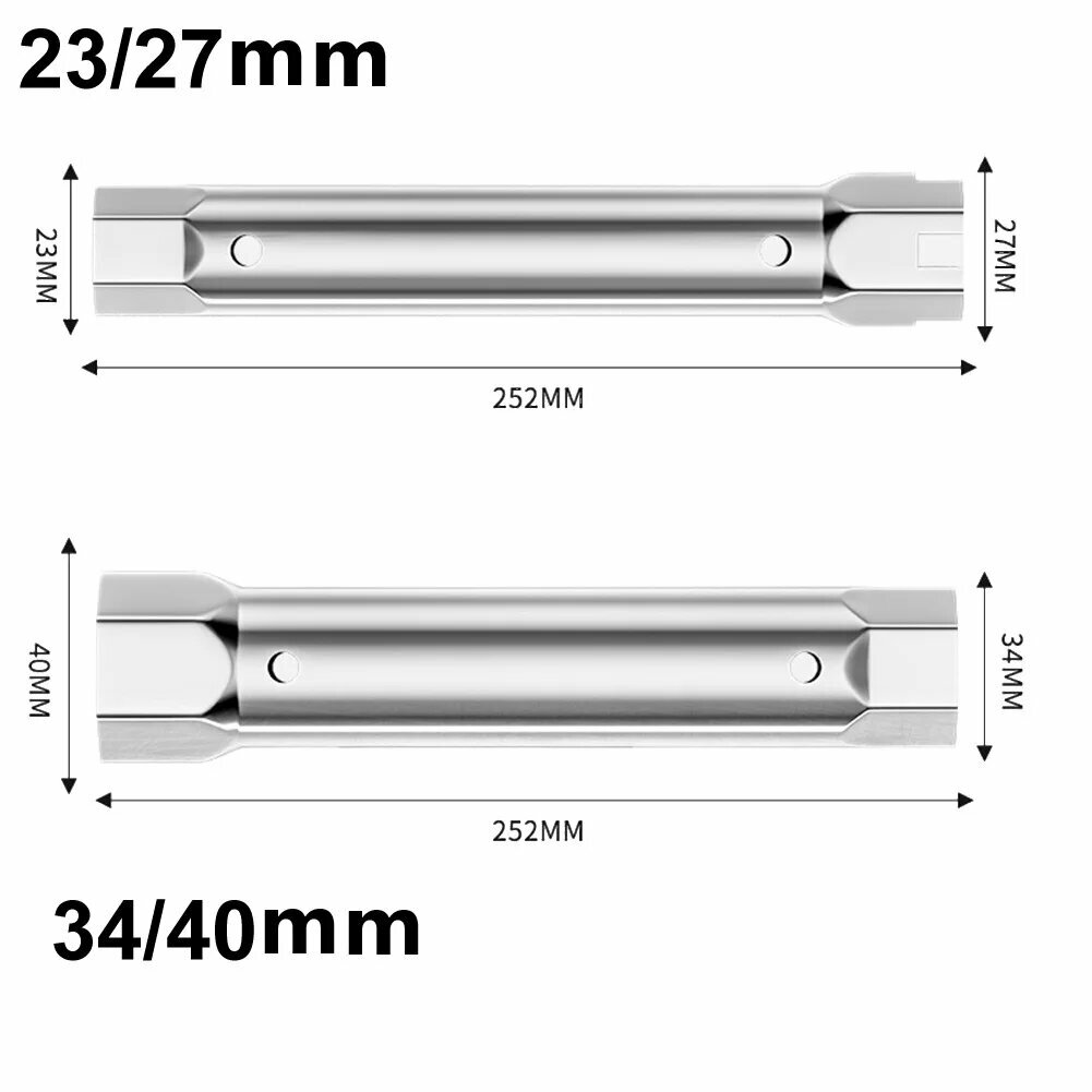 DAZZLEEX Трубный ключ 34-40 мм нержавеющая сталь 23-27mm and 34-40mm