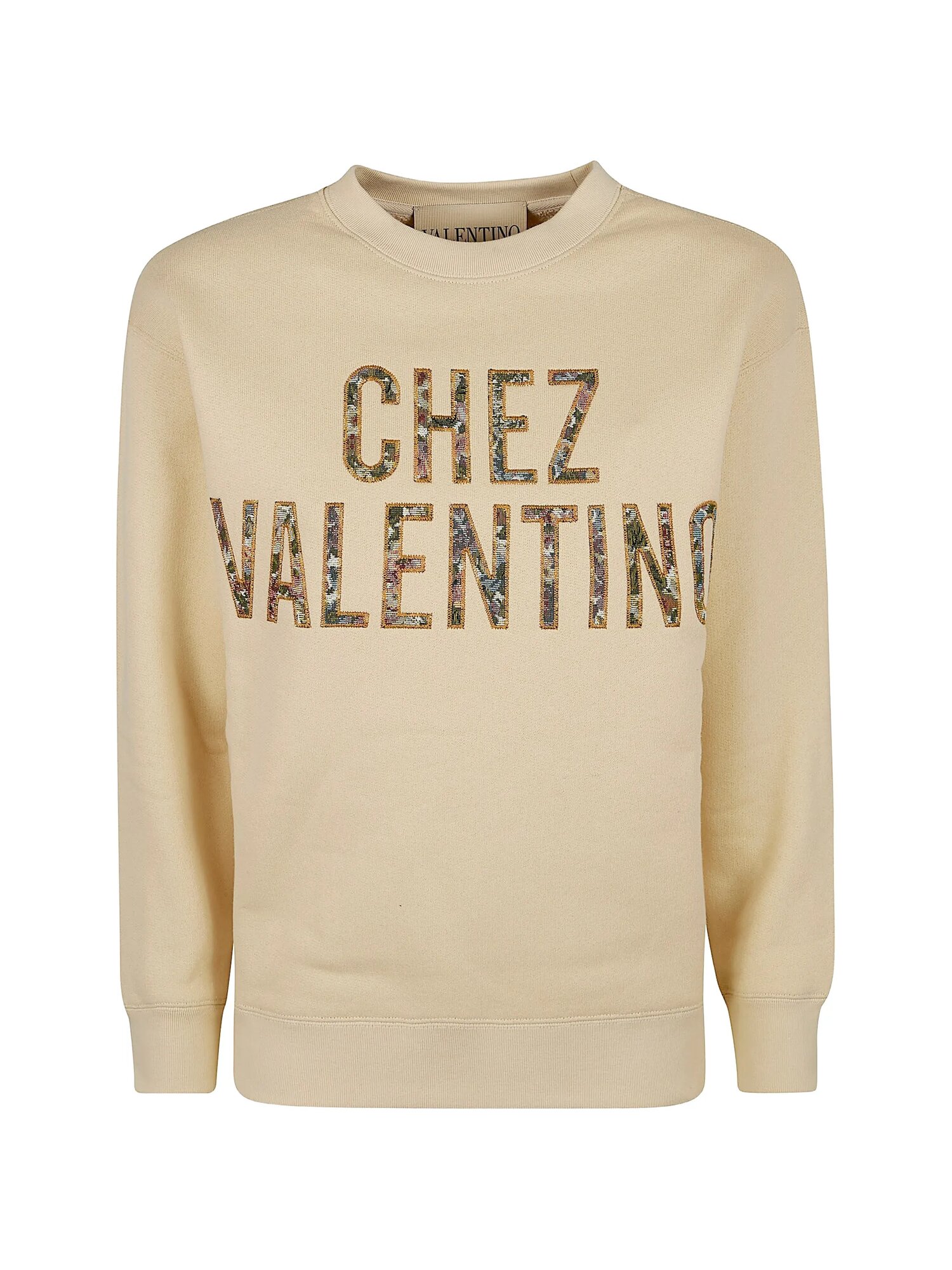 Толстовка Chez Valentino embroidered sweatshirt