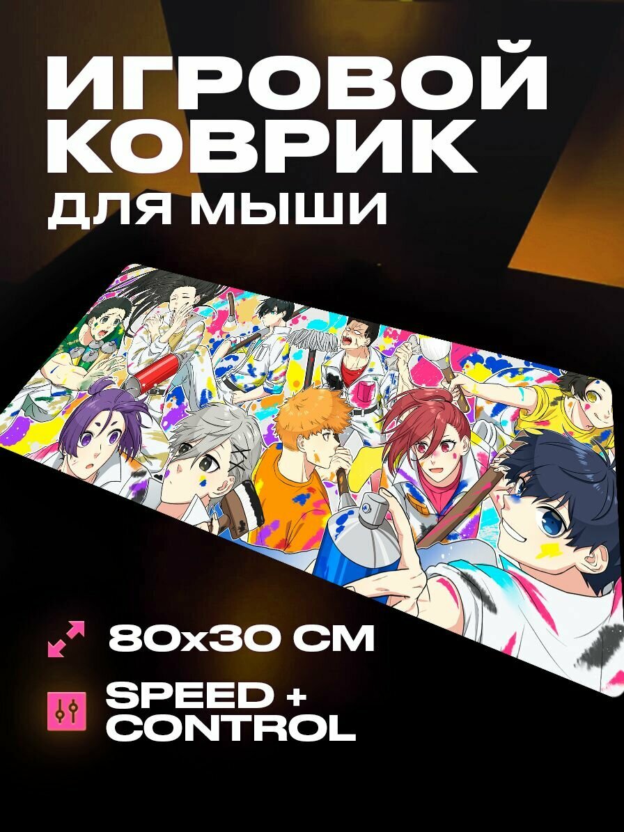 Коврик для мыши игровой Blue lock 80x30 см ProSleeves