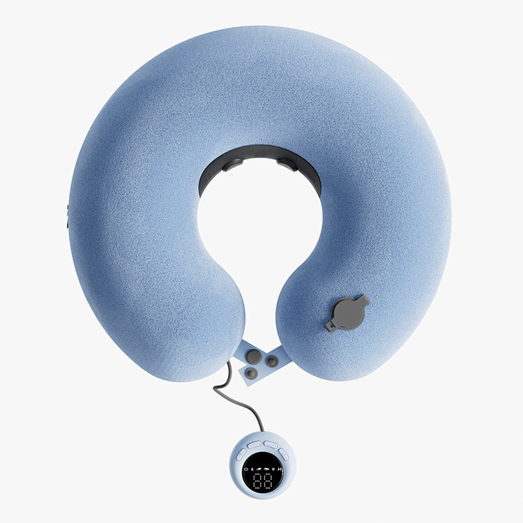 25 новых надувных дорожных U-образных подушек для массажа шеи, автомобильная массажная подушка, многофункциональный массажер для шеи для дома