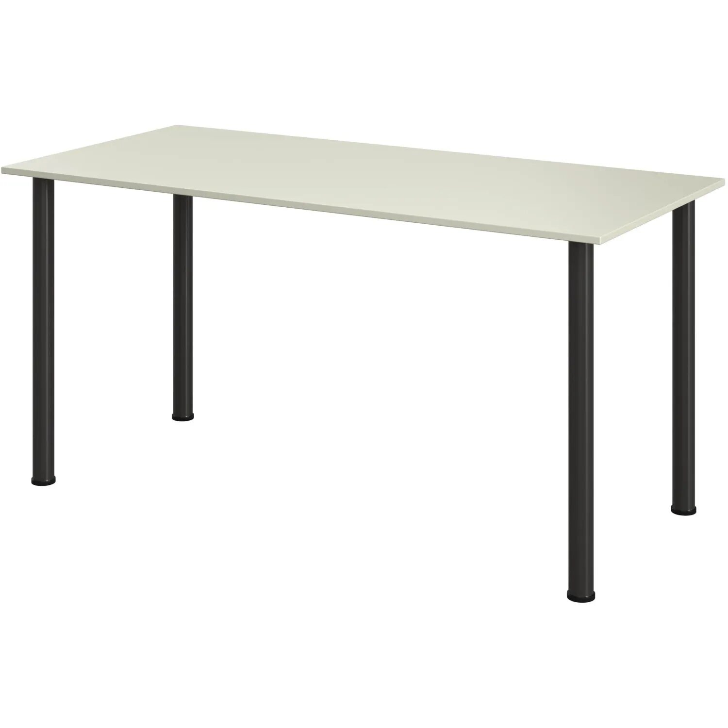 Стол обеденный Комус МДС 150х70 серый/черный