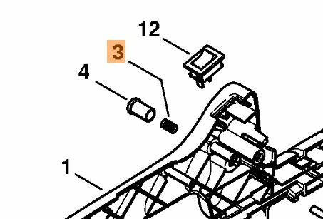 Пружина фиксатора курка газа MSA160, HS81, BT45, ТS510,760 оригинал