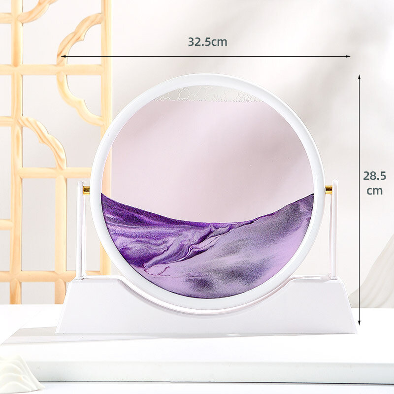 3D стереоскопическое искусство песка, потрясающие динамические песочные часы, снятие стресса, креативное украшение для гостиной, подарок на день рождения