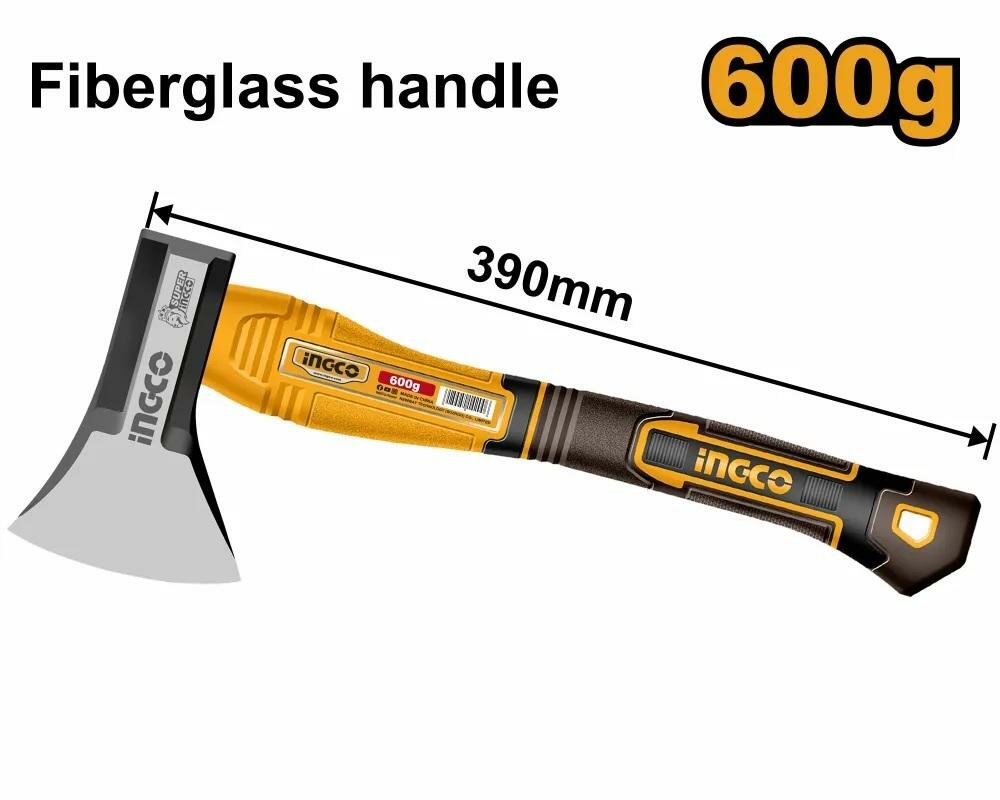 Топор 600ГР фибр/РУЧ SUPER INGCO