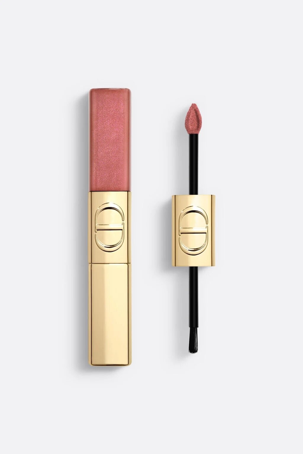 Двойная помада DIOR Rouge Liquid Sequin Duo- Limited edition - оттенок 220 Ribbons с блестками, водостойкая, жидкая, эффект на 12 часов