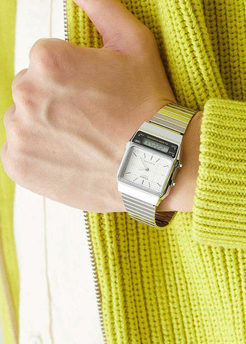 Наручные часы CASIO Vintage, белый, серебряный — фото 1