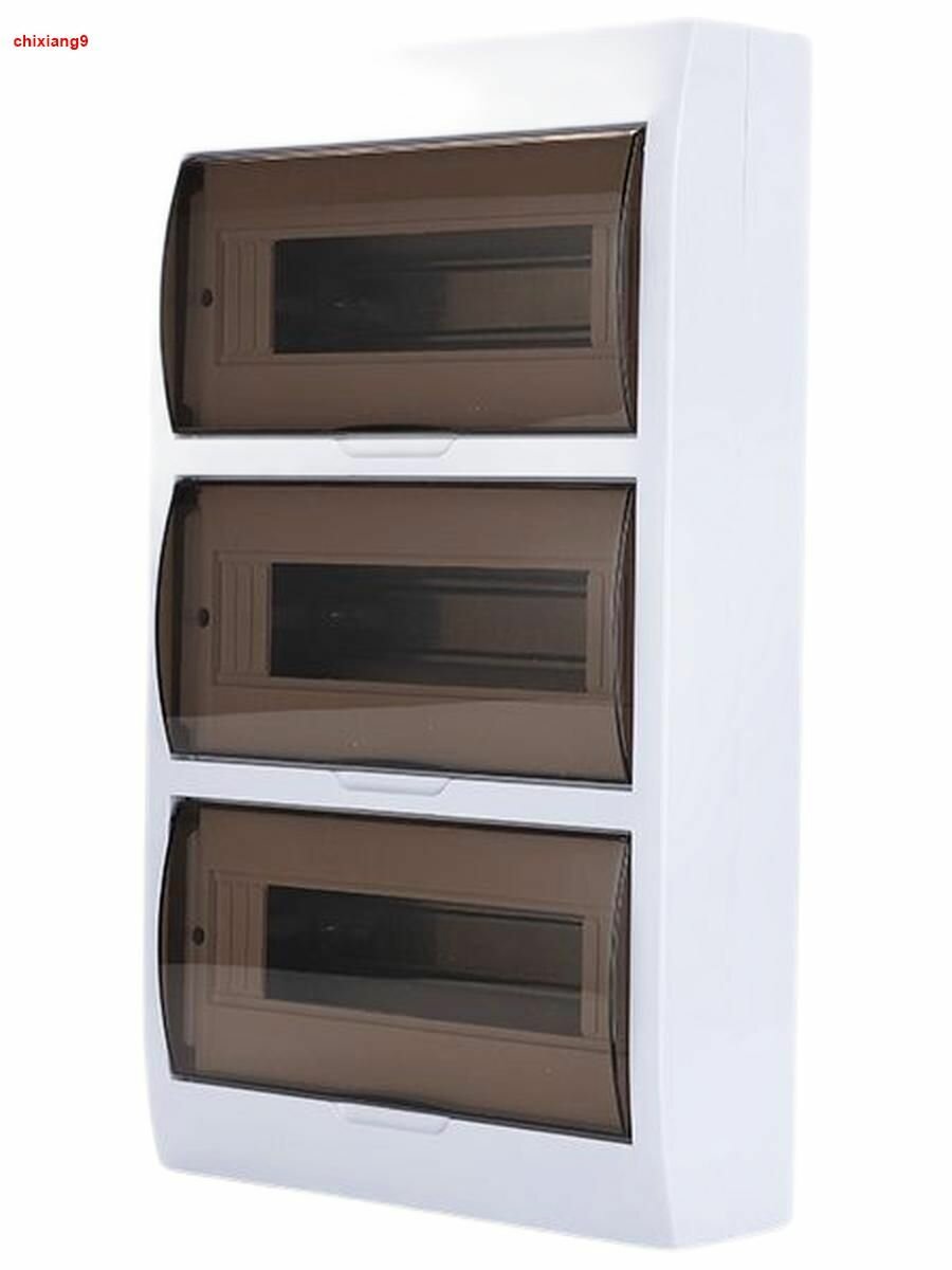 Щиток (бокс) электрический для автоматов на 36 модуля, 3 DIN-рейка, 3 ряд, пластиковый - Щит распределительный навесной TSA -36 IP40