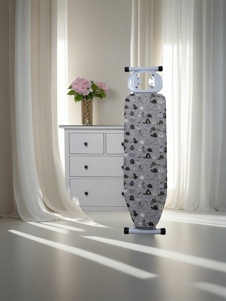 Чехол для гладильной доски 130*47 см с войлочной подкладкой