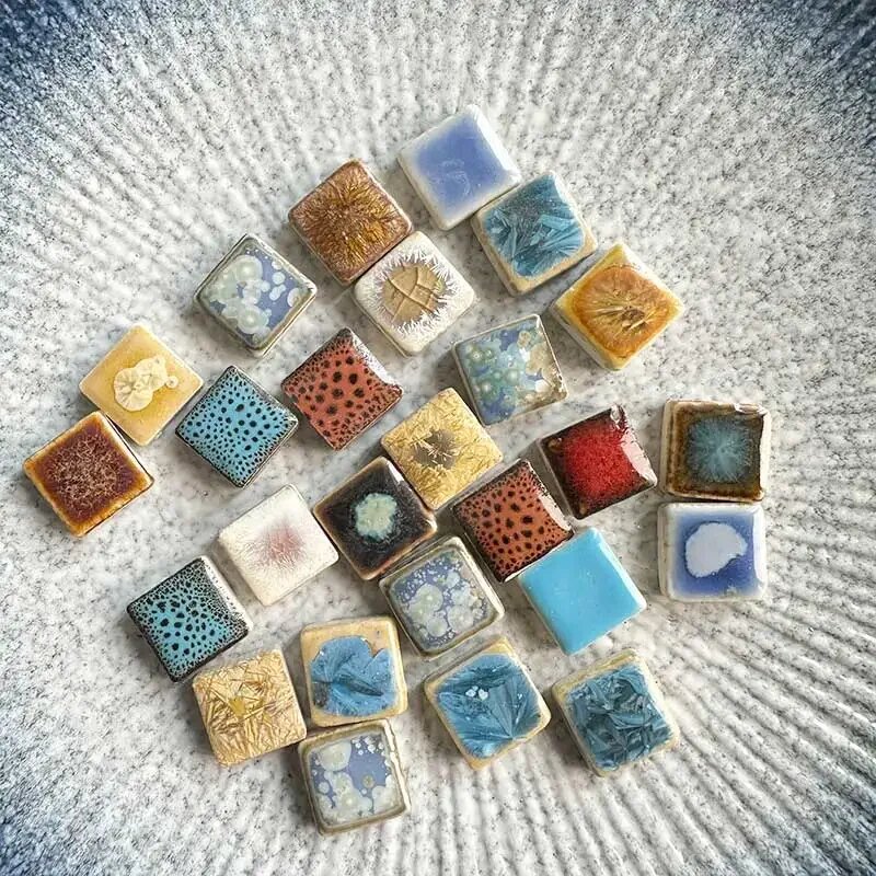 Керамическая мозаичная плитка "Лепесток"