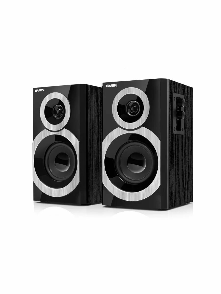 Колонки SPS-619 2.0 черный 20Вт