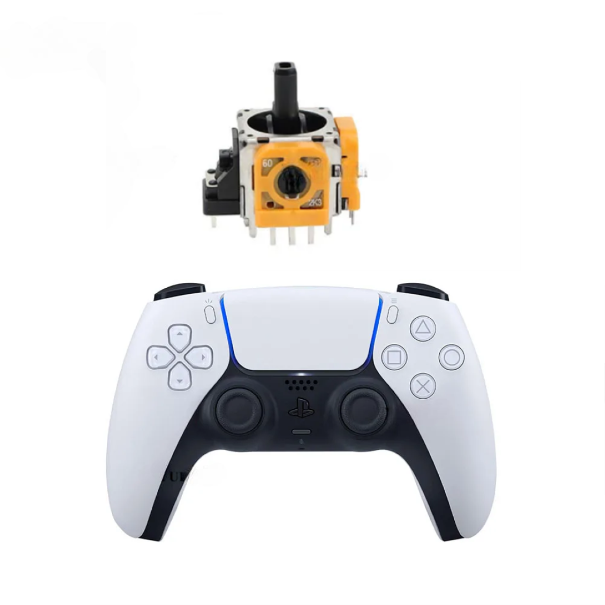 Оригинальный Стик 3d analog оранжевый для геймпада Dualshock / Dualsense / Sony Playstation 4, 5 / PS4 / PS5