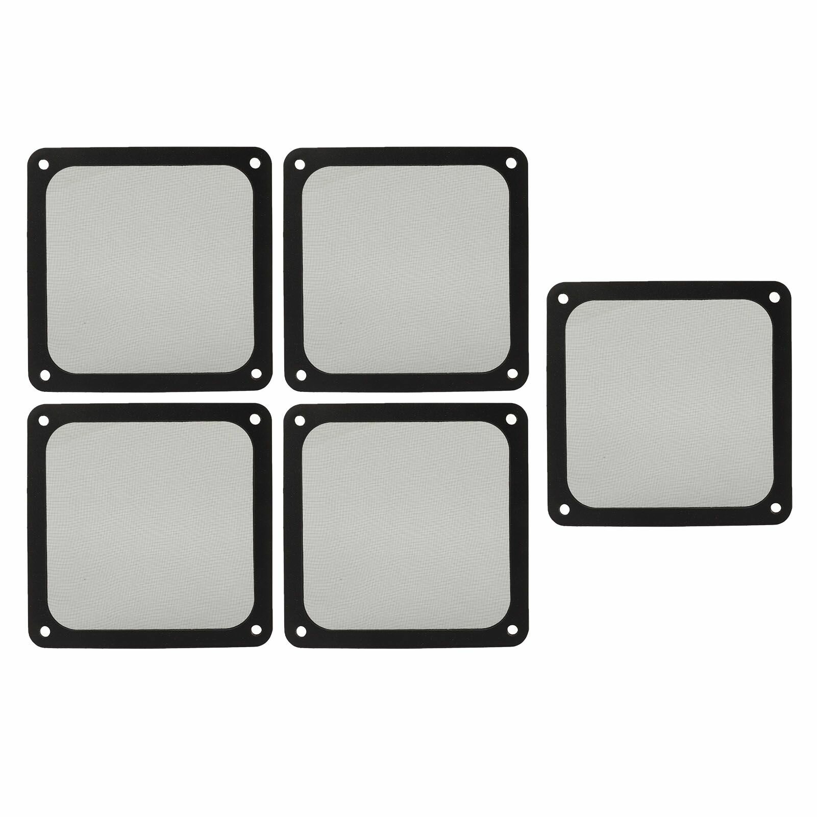 5шт 140 мм пылевой фильтр, магнит, нейлон, чёрный, ПК