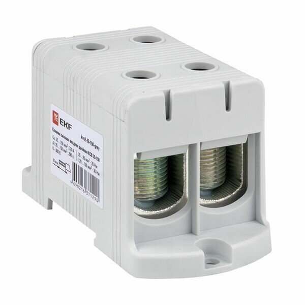Клемма силовая вводная двойн. КСВ 35-150кв. мм сер. PROxima EKF kvs2-35-150-grey