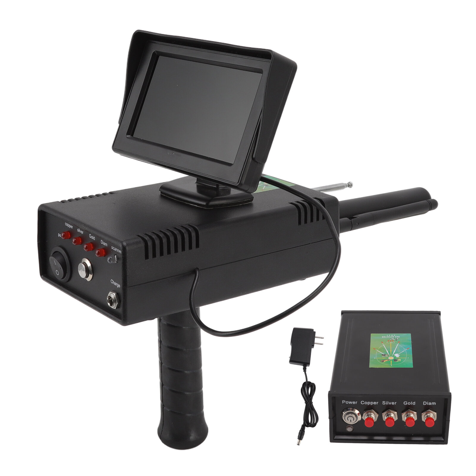 Подземный металлоискатель для золота, глубина 20 м, дальность 1000 м, US вилка