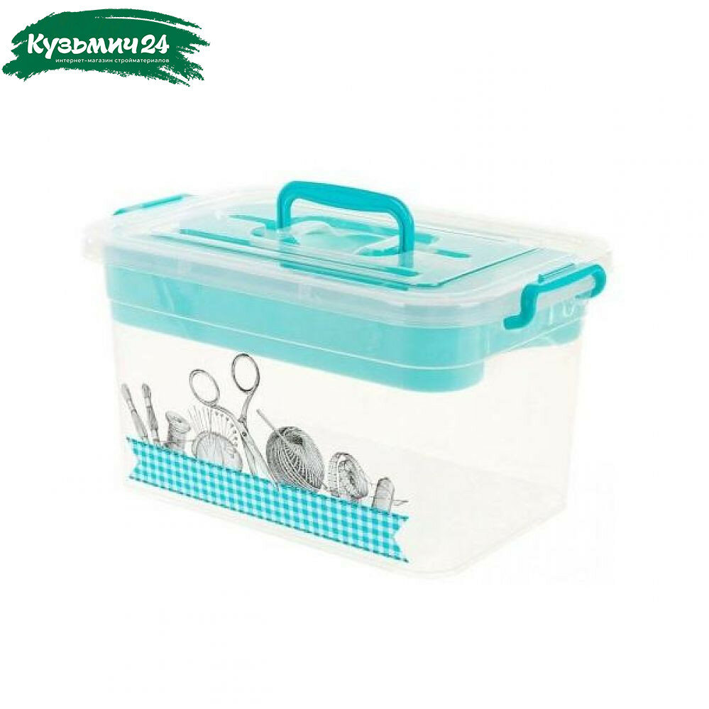 Контейнер Полимербыт Рукоделие с вкладышем 10 л