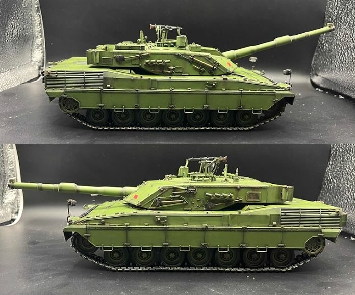 Готовая модель 1:35 C1 Ariete, итальянский основной боевой танк, окрашенная, ПВХ, AM