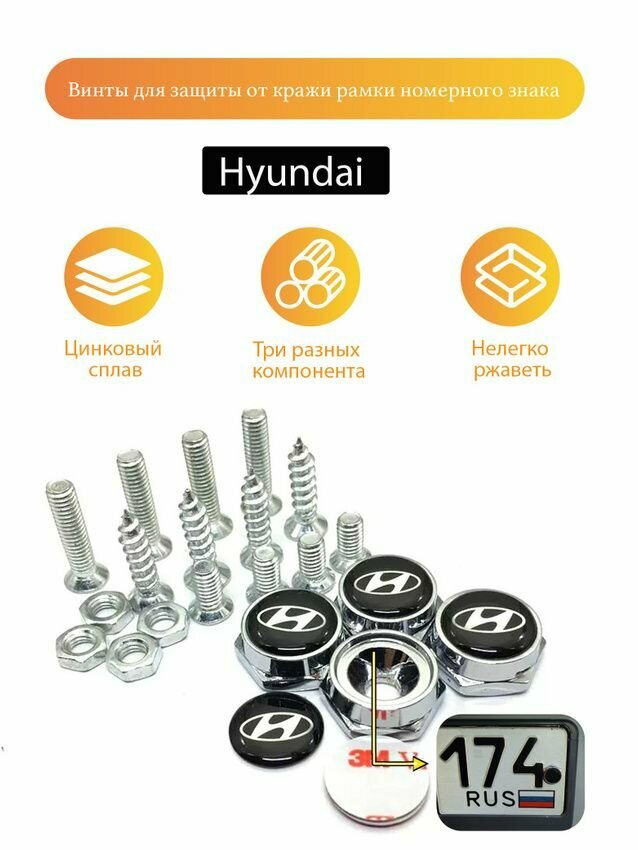 Болты для номерных знаков